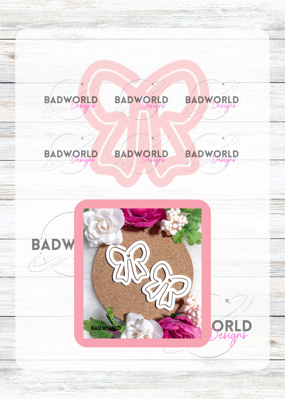 Coquette Bow Paper Clip - Laser Cut File – BADWorld Designs
