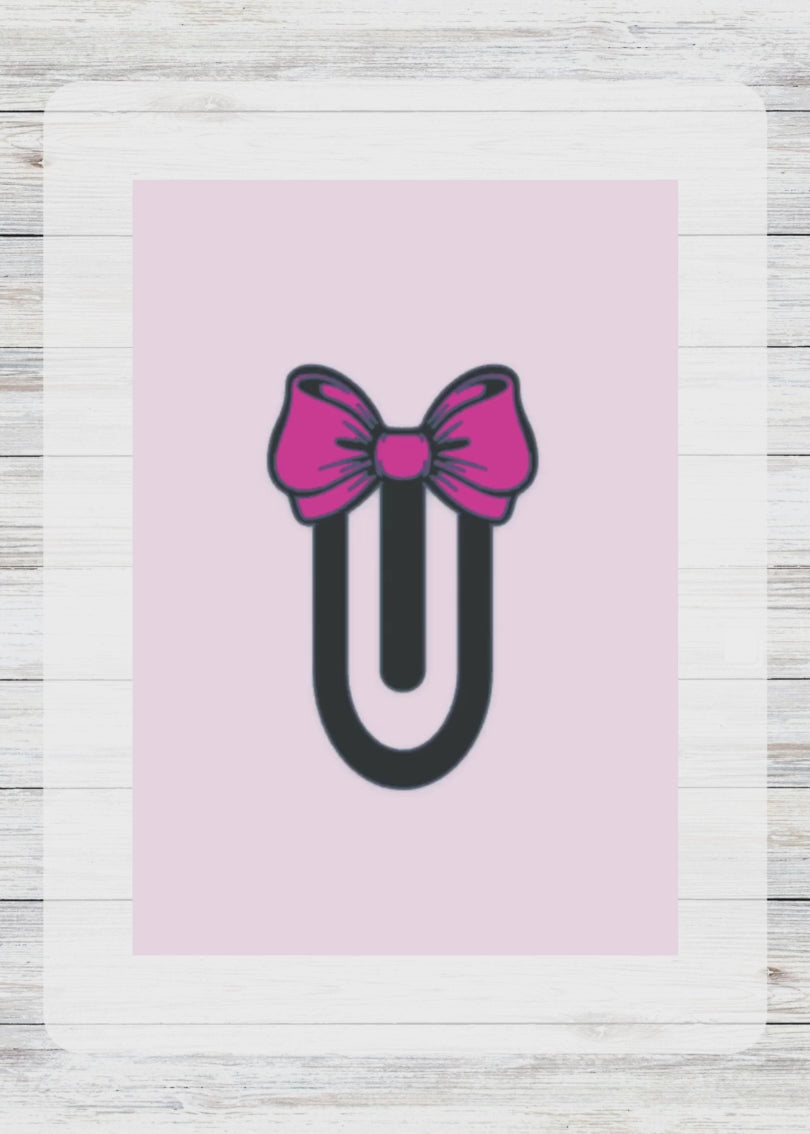 Bow Paper Clips - 3D Print File – BADWorld Designs